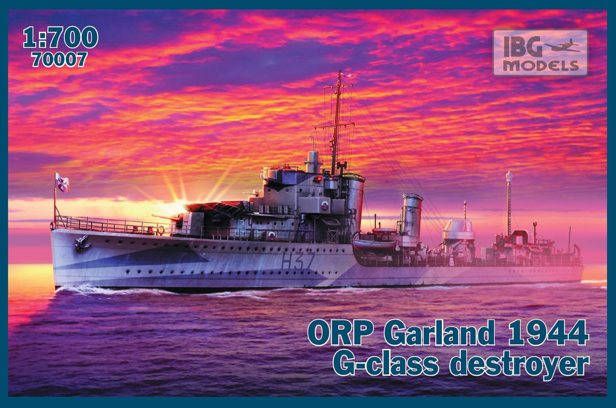 IBG70007 IBG Models 1/700 ORP (ex HMS) Garland 1944 G-class Destroyer ...