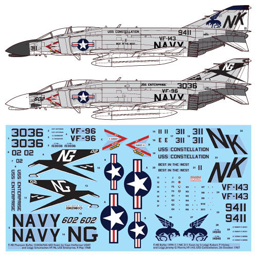 WD48050 Waterslide Decals 1/48 VF-96 Fighting Falcons – Hobby Mania